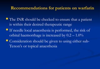 Protocol for patients on anticoagulants Nick Sargent.ppt