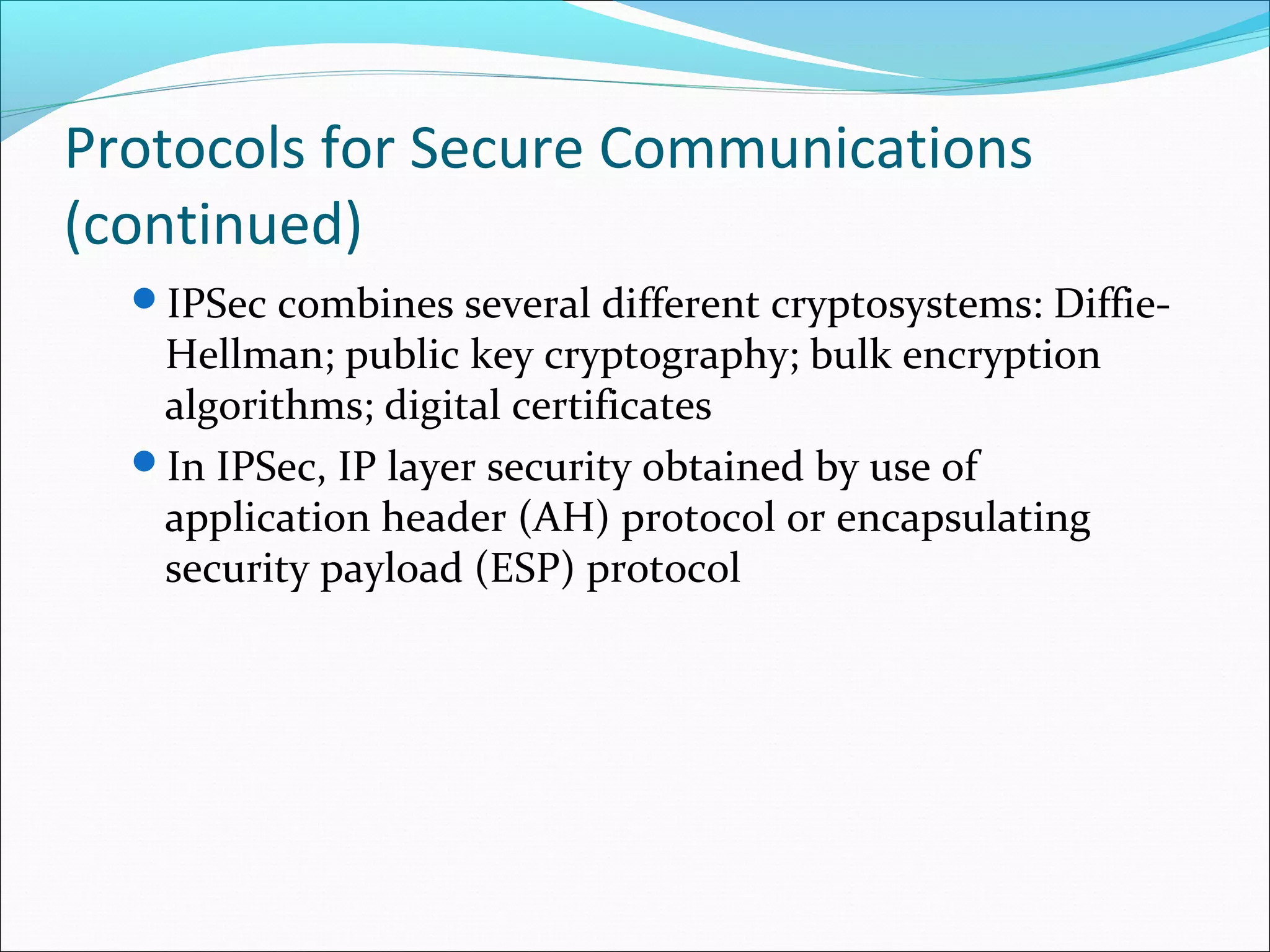 Protocol for Secure Communication | PPT