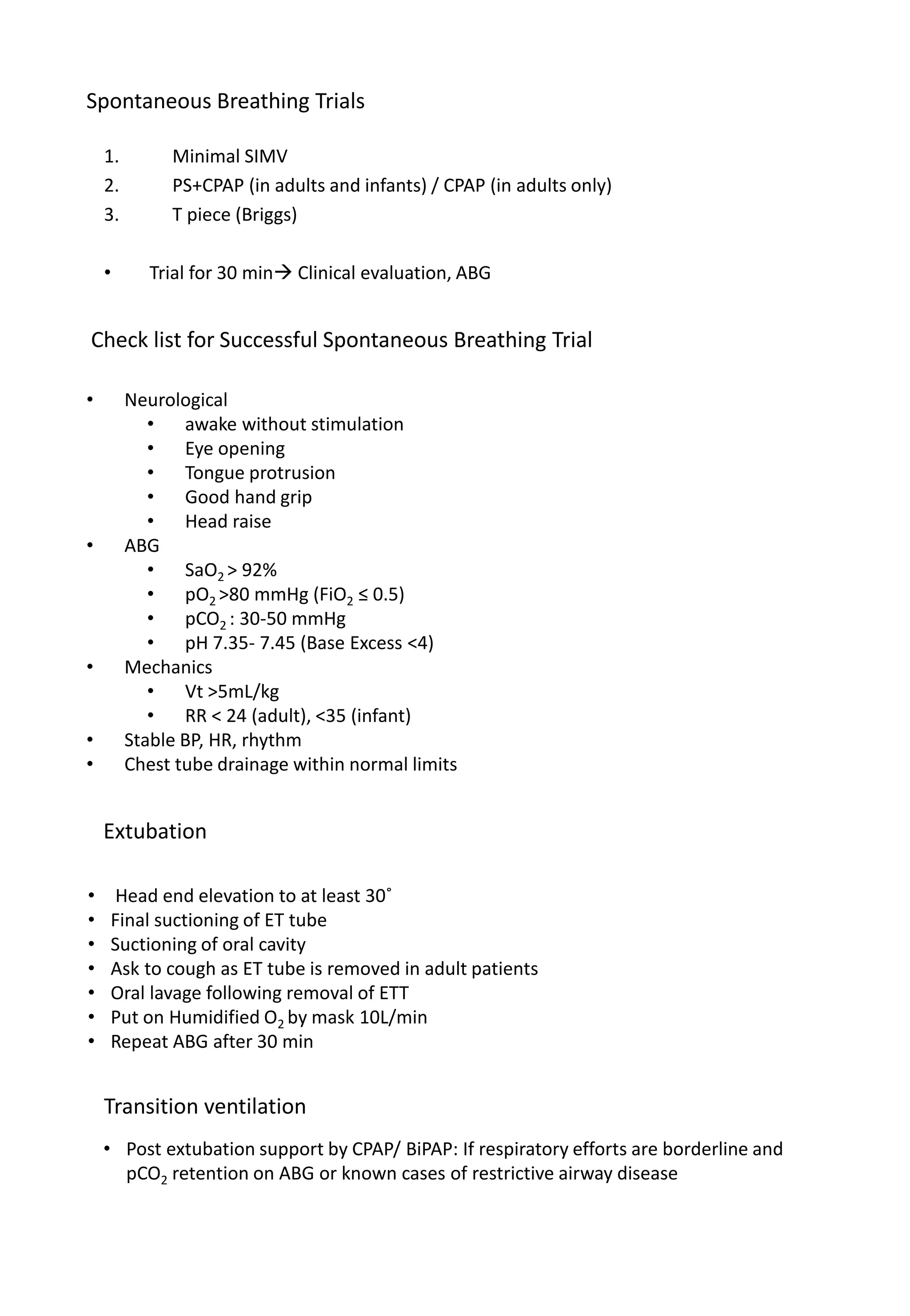 Protocol for ventilator settings | PPTX
