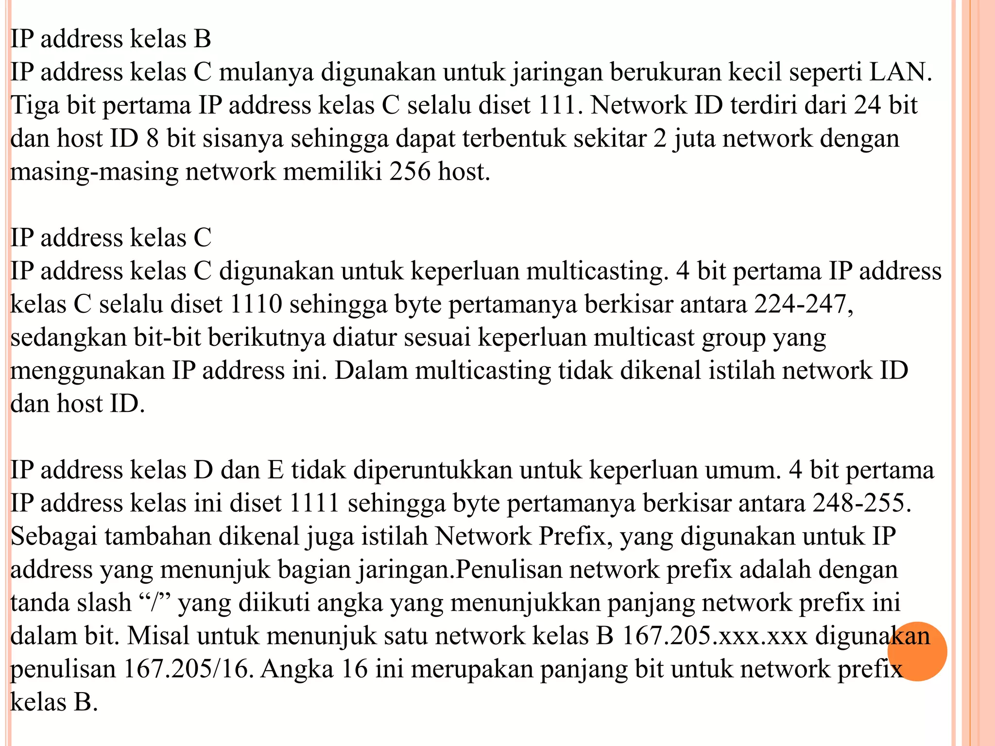 PROTOCOL, IP ADDRESS.ppt
