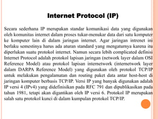 PROTOCOL, IP ADDRESS.ppt
