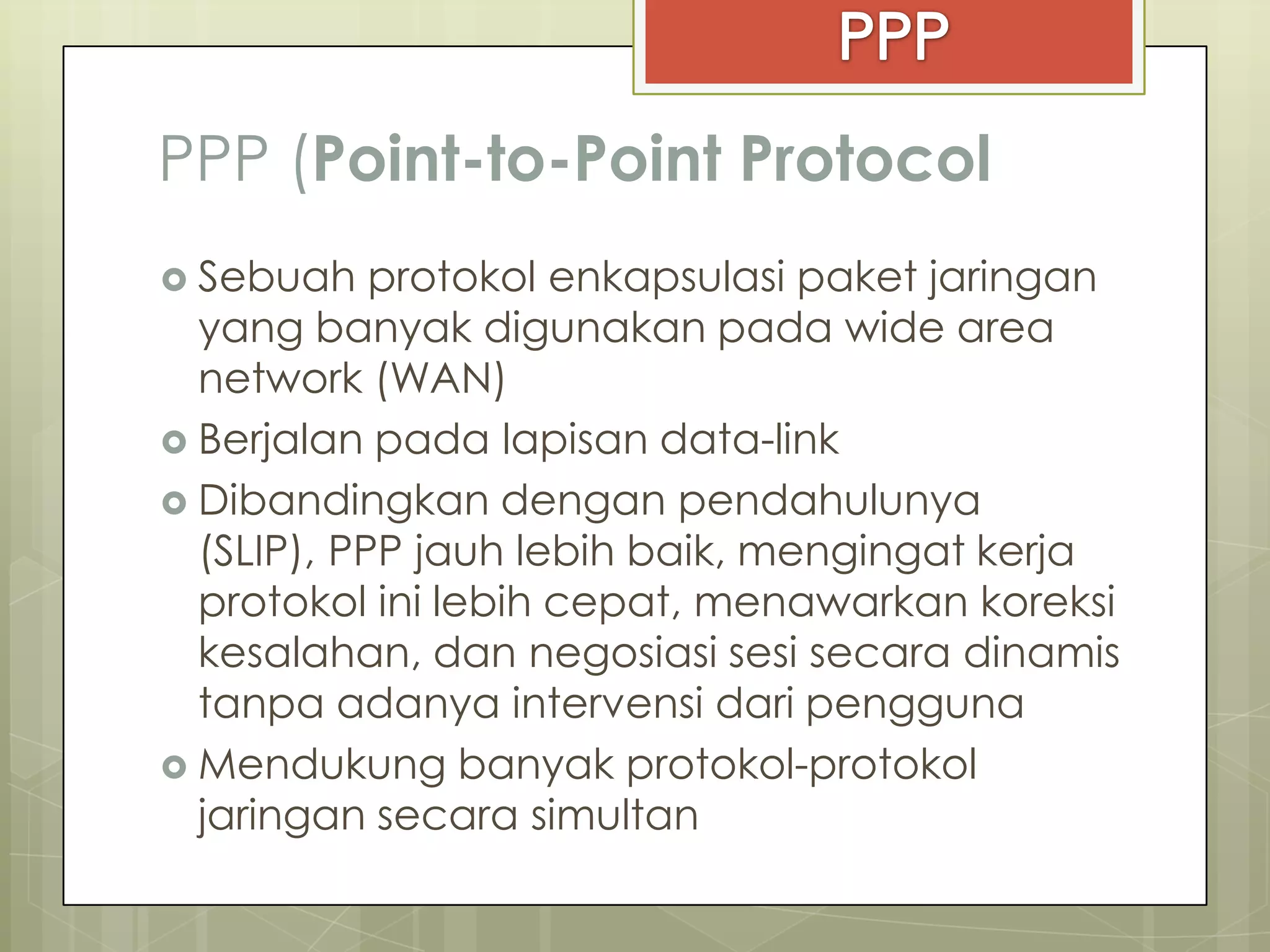 Protocol jaringan komputer | PPTX