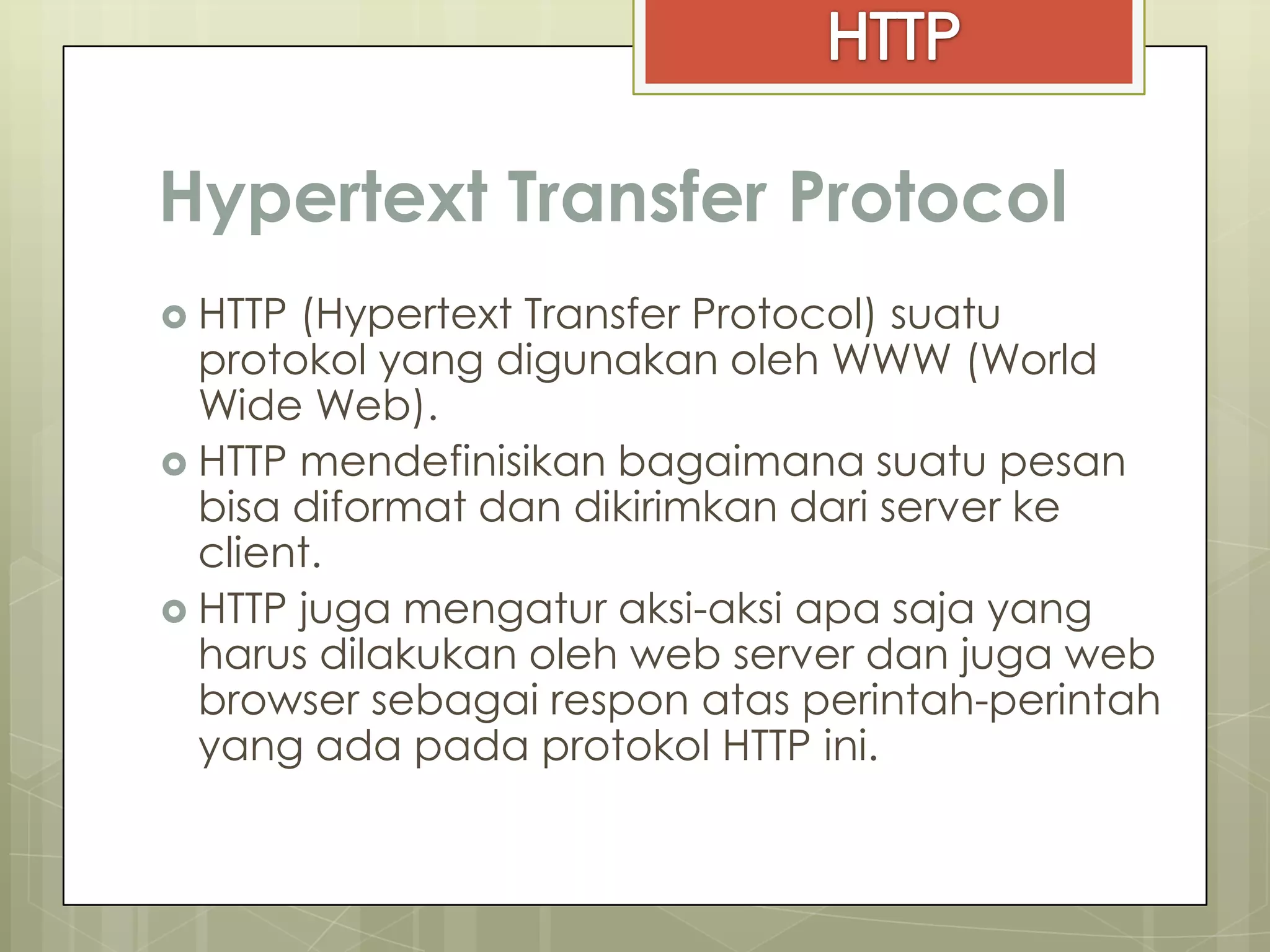 Protocol jaringan komputer | PPTX