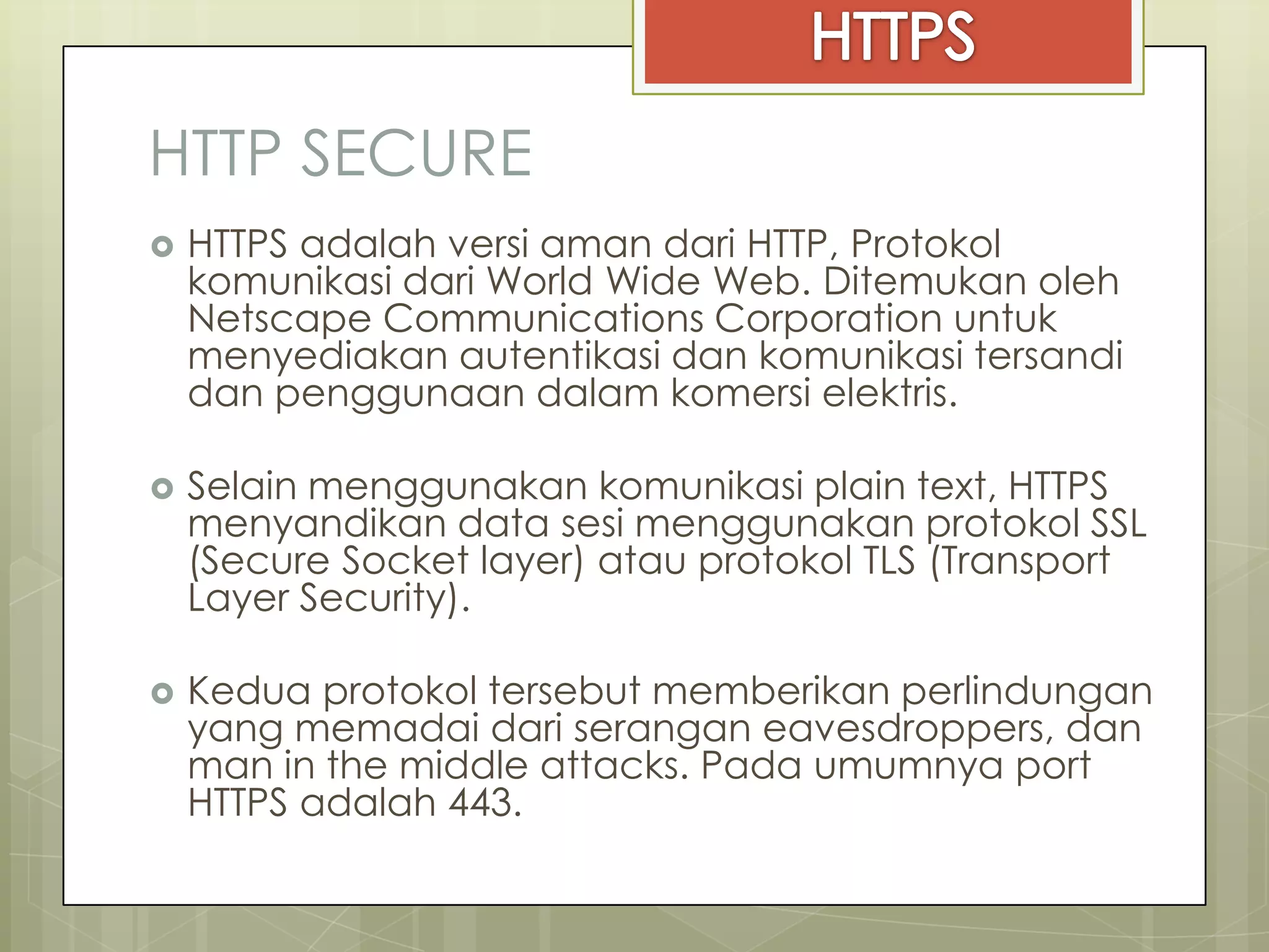 Protocol jaringan komputer | PPTX