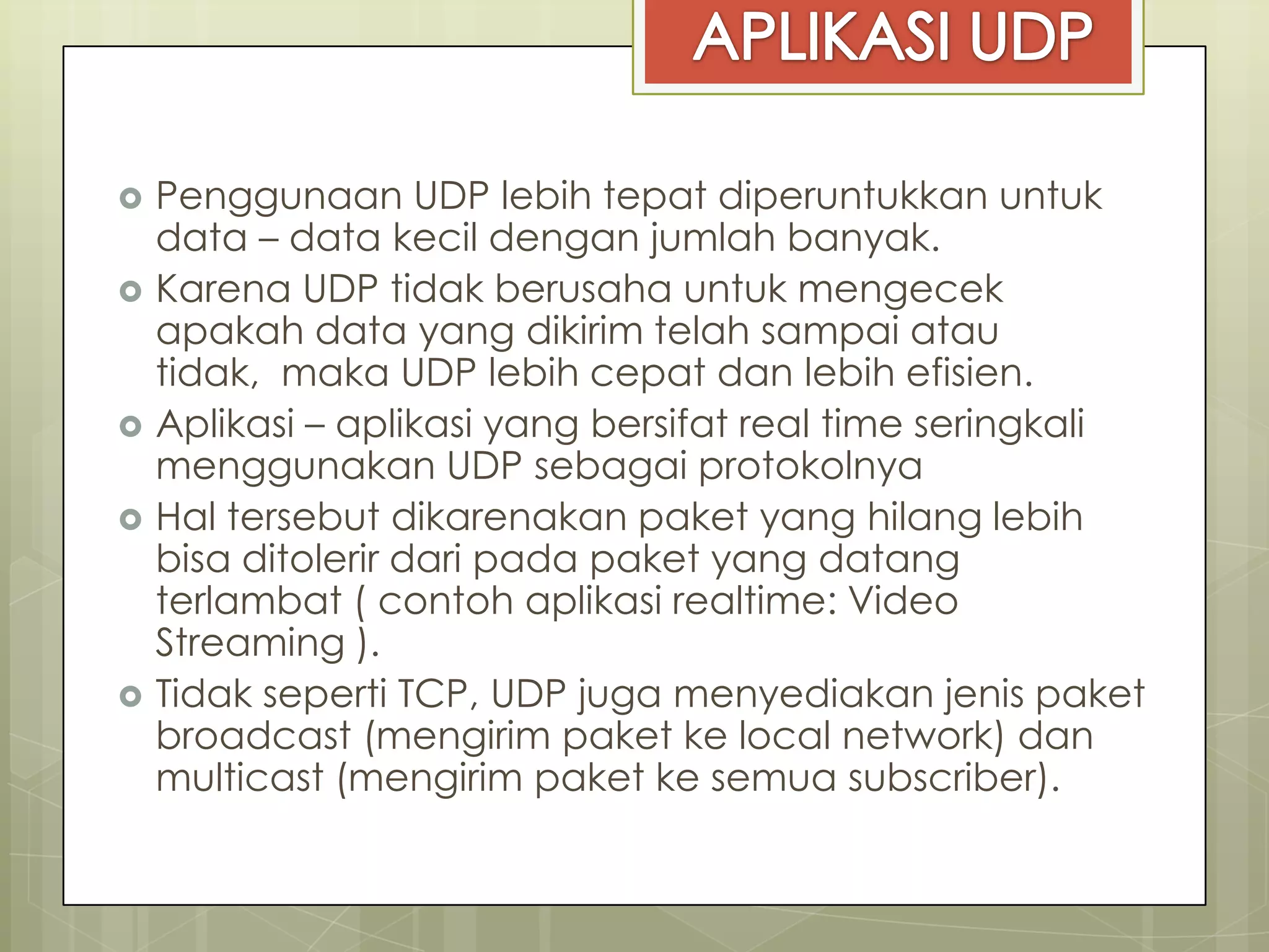 Protocol jaringan komputer | PPTX