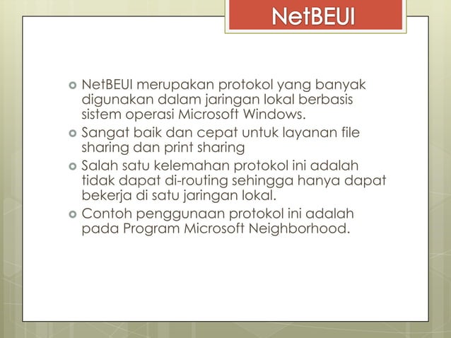 Protocol jaringan komputer | PPTX