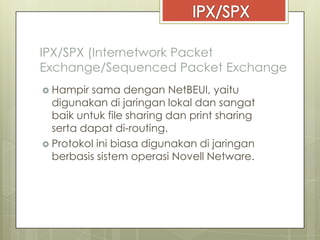 Protocol jaringan komputer | PPTX