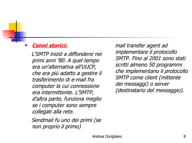 Protocolli Posta Elettronica | PPT