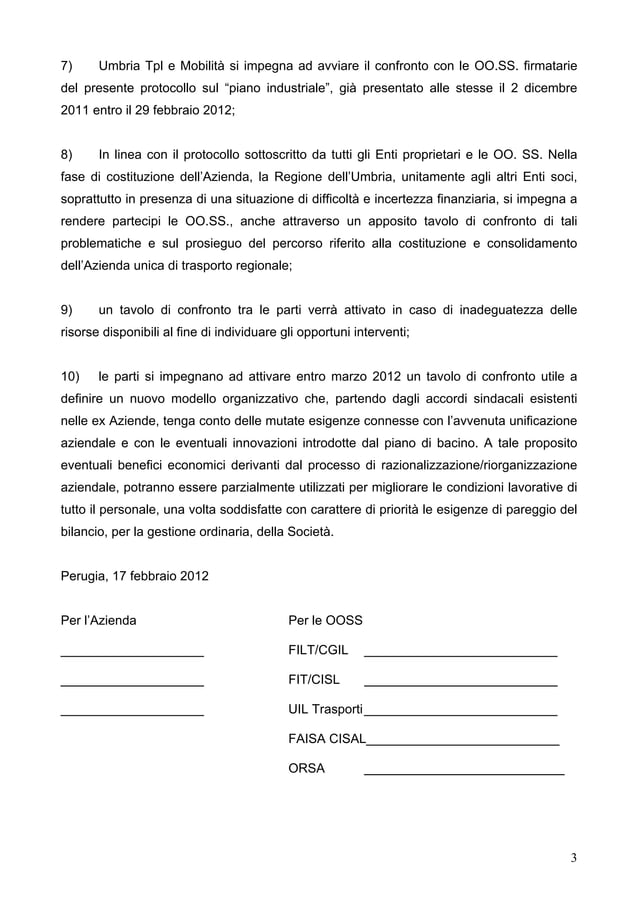 Protocollo di intesa | PDF