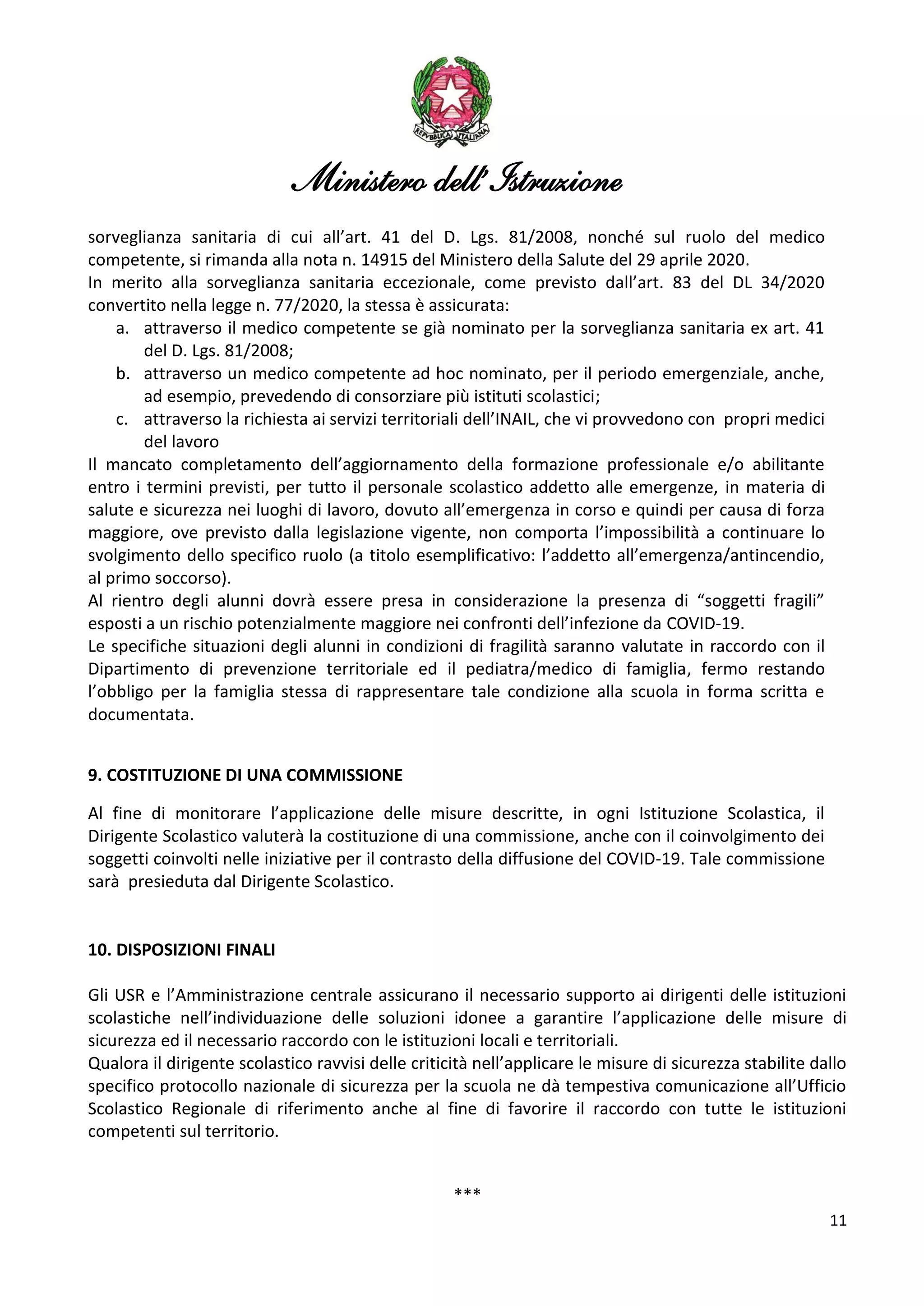 Protocollo sicurezza | PDF