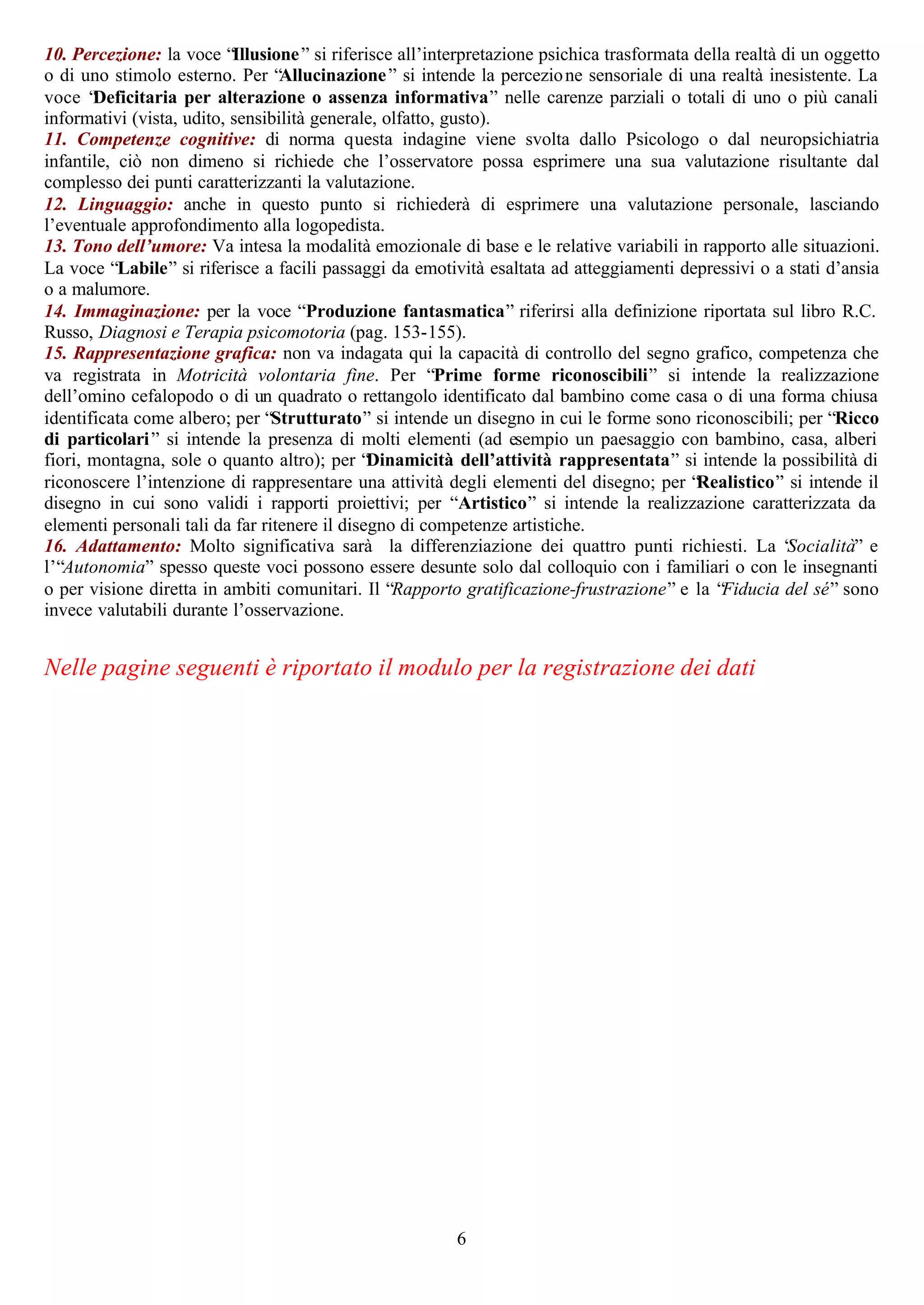 Protocollo valutapsicom | PDF