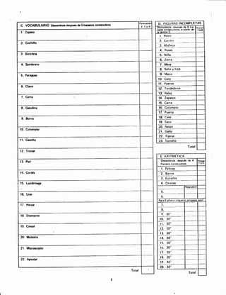 Protocolo WPPSI | PDF