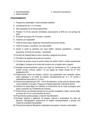 Protocolo de colelap | DOCX