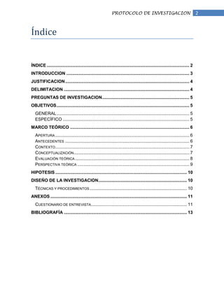 Protocolo de investigacion | PDF
