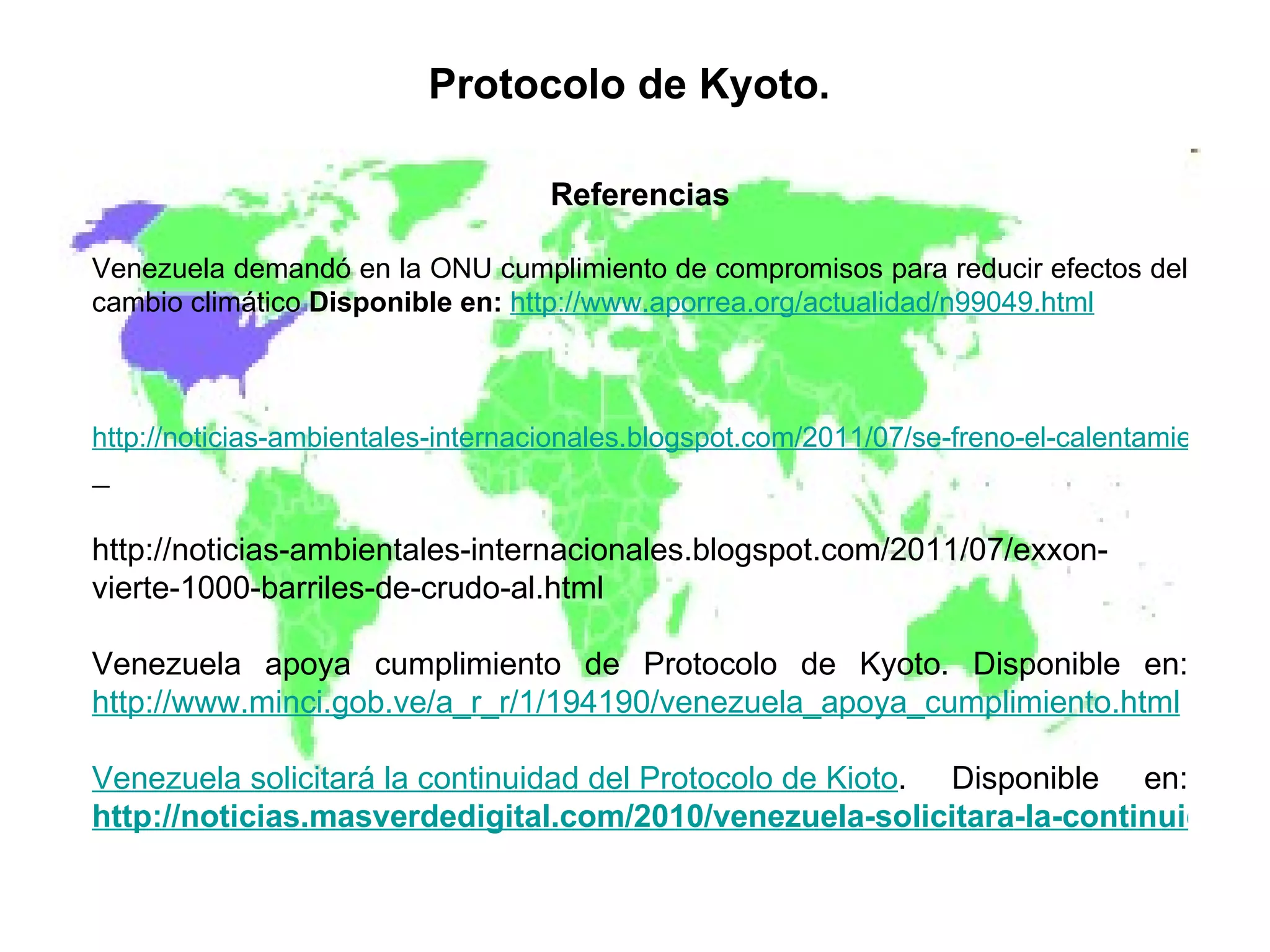 Protocolo de kioto | PPT