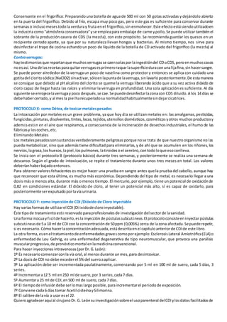 Protocolo del dioxido de cloro de la a hasta la z | DOCX