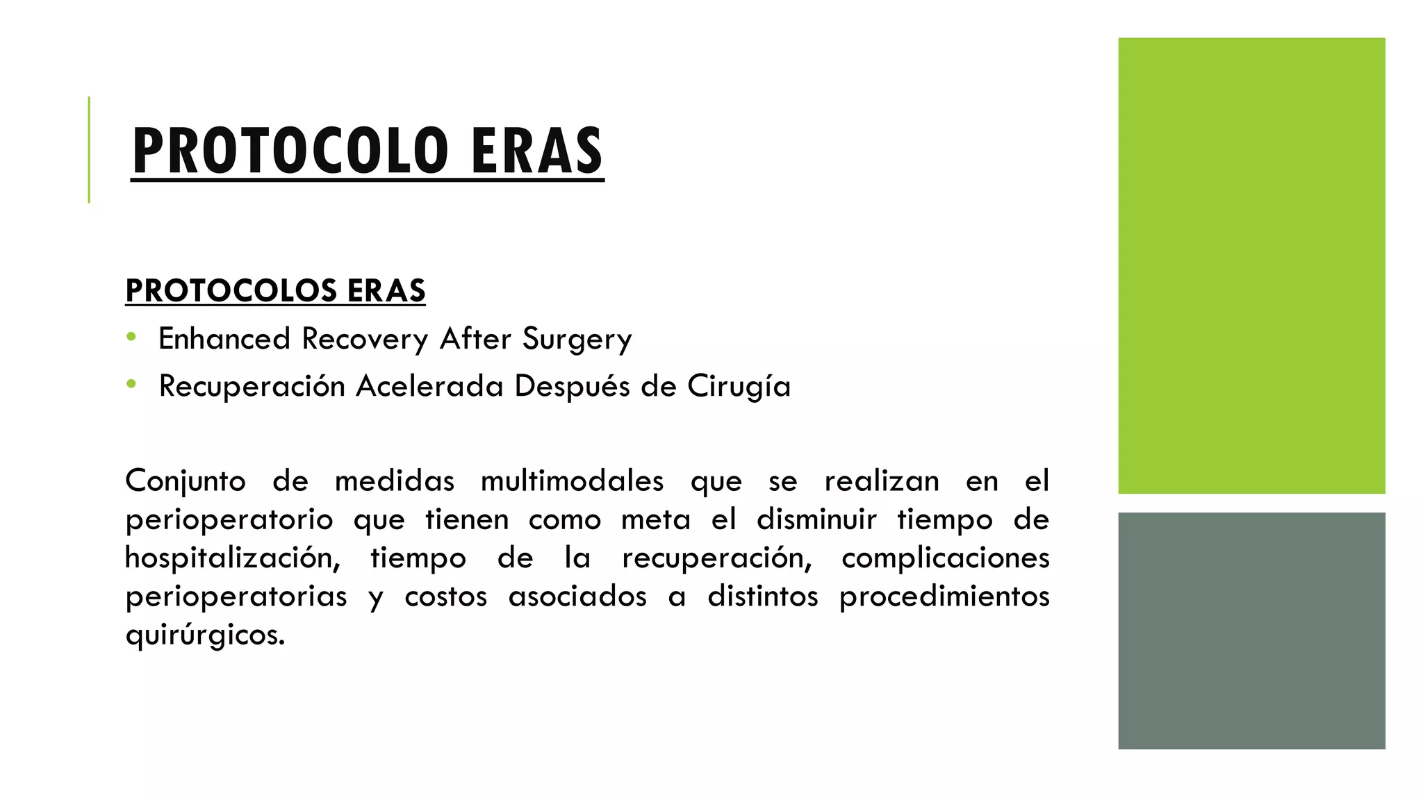 Protocolo ERAS | PDF