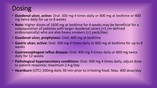 Protocol of use for cimetidine | PPTX