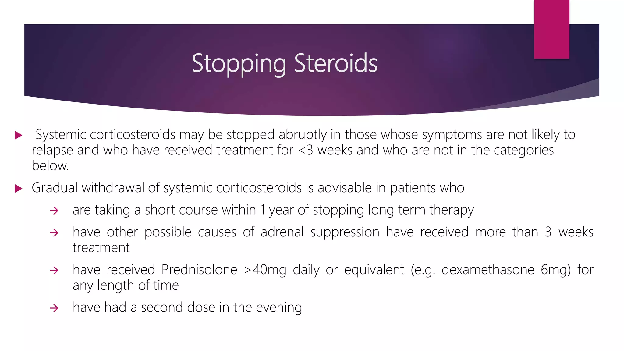 Protocol of use for steroids | PPT