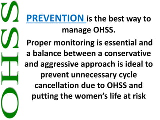 SIMPLE PROTOCOL of MANAGEMENT OVARIAN HYPERSTIMULATION SYNDROME (OHSS ...