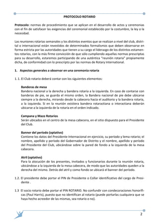 Protocolo Rotario | PDF