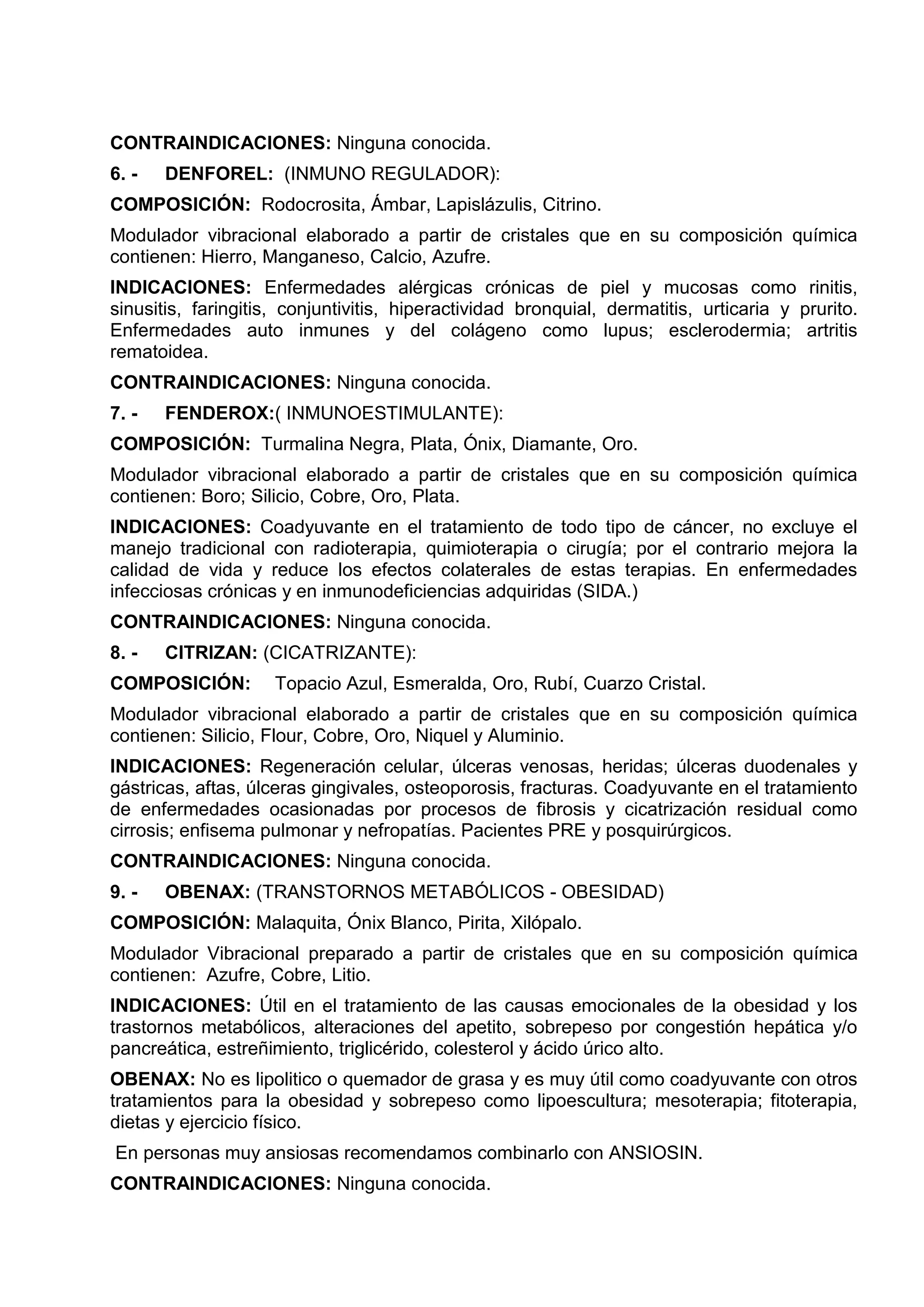 Protocolos generales con esencias minerales | PDF
