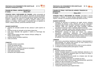 Protocolo sav SAMU | PDF