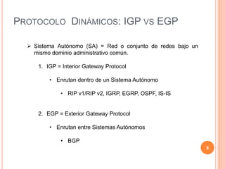 Protocolos de enrutamiento | PPTX