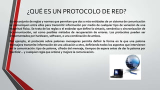 Protocolos de red | PPTX
