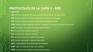 Protocolos de redes | PDF