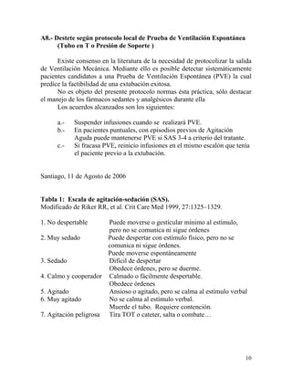 Protocolo sedacion sas | PDF