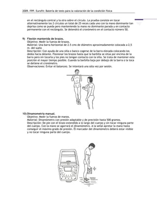 Protocolos eurofit | PDF