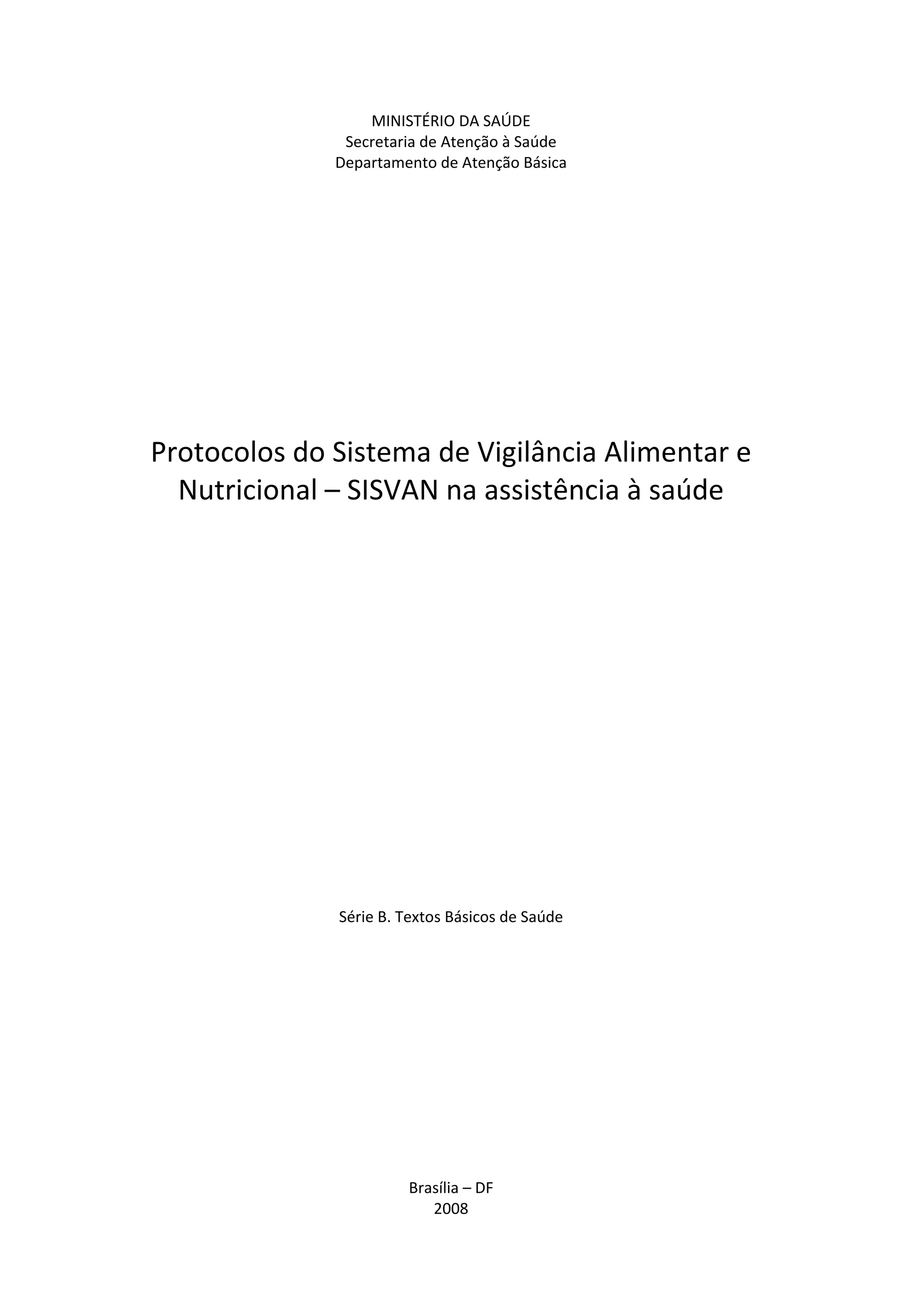 Protocolo sisvan | PPT