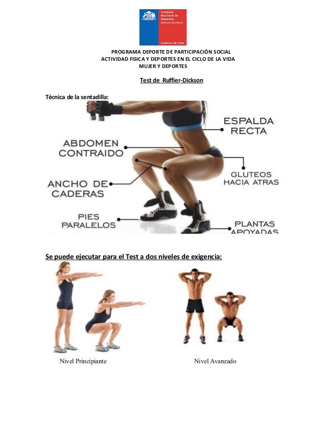 Protocolo test de ruffier