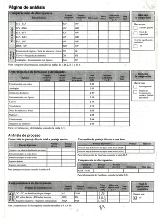 Protocolo wisc iv | PDF