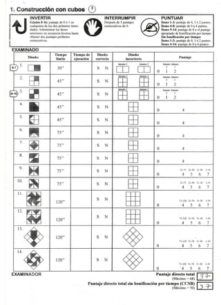Protocolo wisc iv | PDF