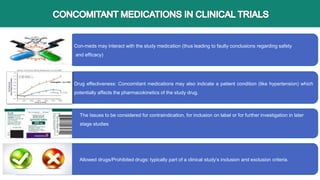 Protocol prohibited medications in clinical trials | PPTX