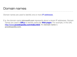 Protocols | PPT | Web Design and HTML | Internet