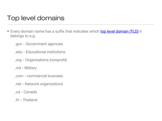 Protocols | PPT | Web Design and HTML | Internet