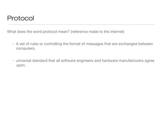 Protocols | PPT | Web Design and HTML | Internet