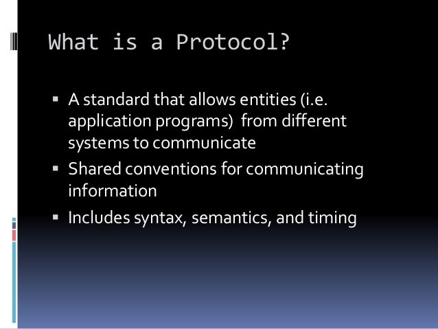 Protocols