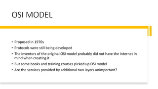 OSI Model Layers and Internet Protocol Stack | PPTX