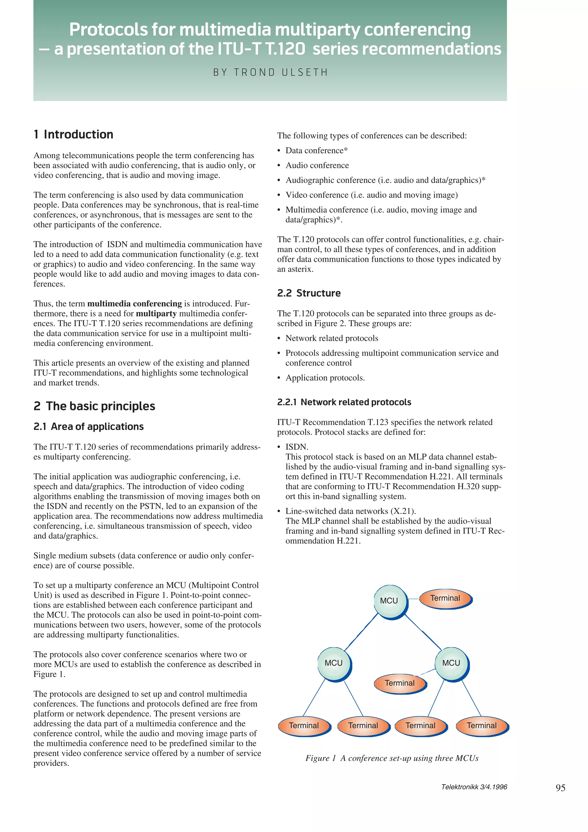 Protocols for multimedia multiparty conferencing | PDF