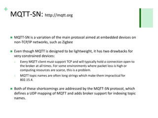 Protocols for internet of things | PPT