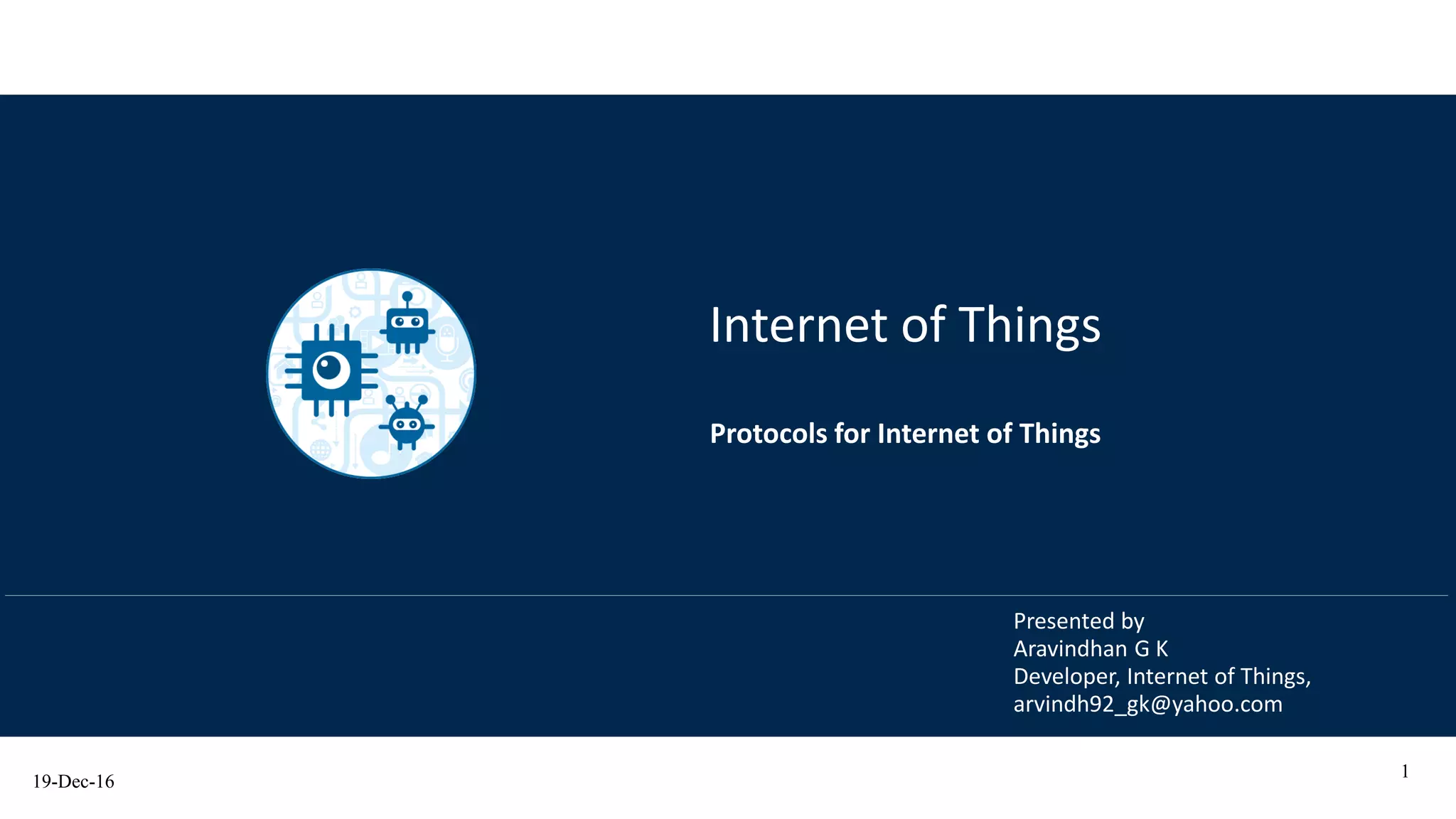Protocols for IoT | PPT
