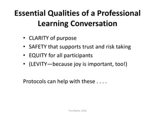 Protocols for professional conversations 2019 | PPTX
