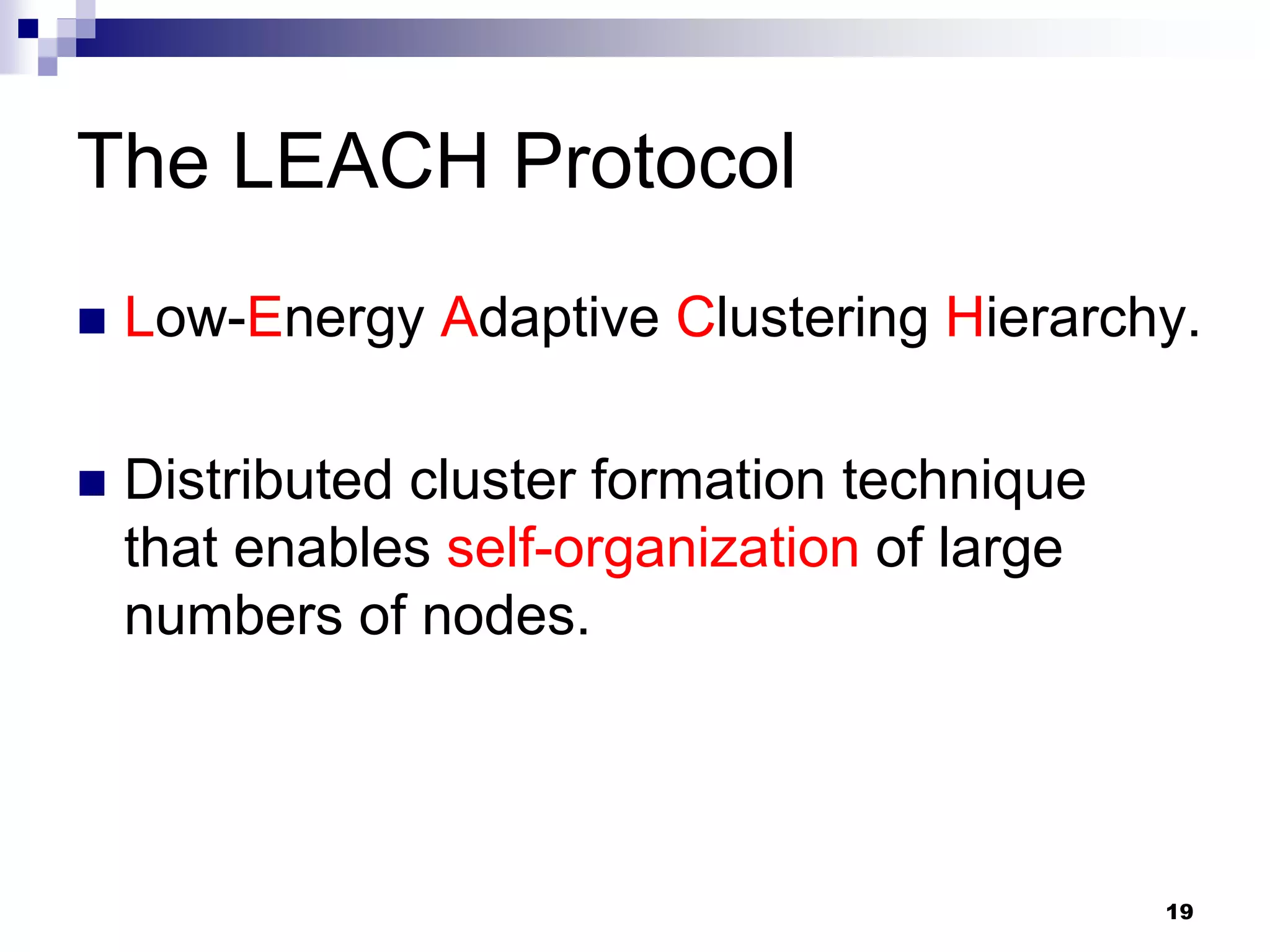 Protocols for wireless sensor networks | PPT
