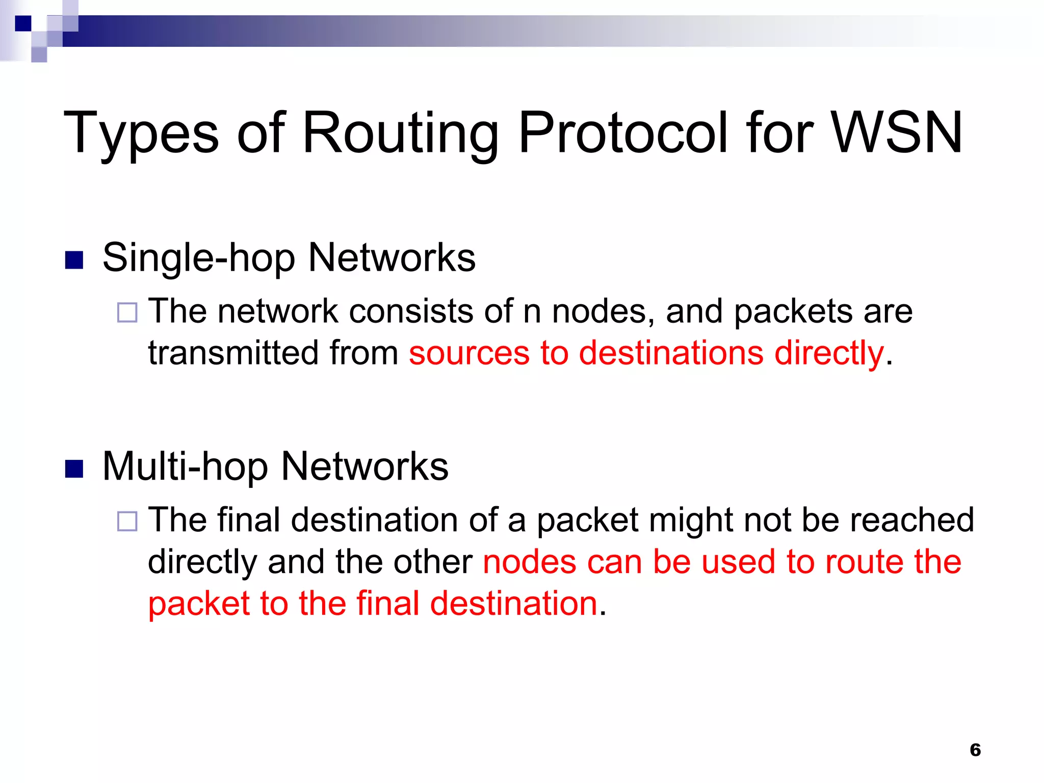 Protocols for wireless sensor networks | PPT