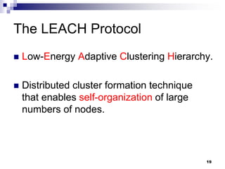 Protocols for wireless sensor networks | PPT
