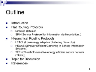 Protocols for wireless sensor networks | PPT